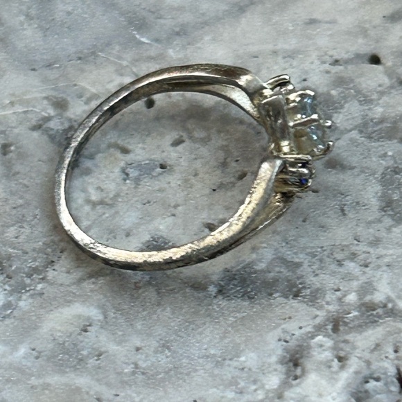 Jewelry | Vintage Aquamarine Sapphire Ring Pure Silverer Ring March ...